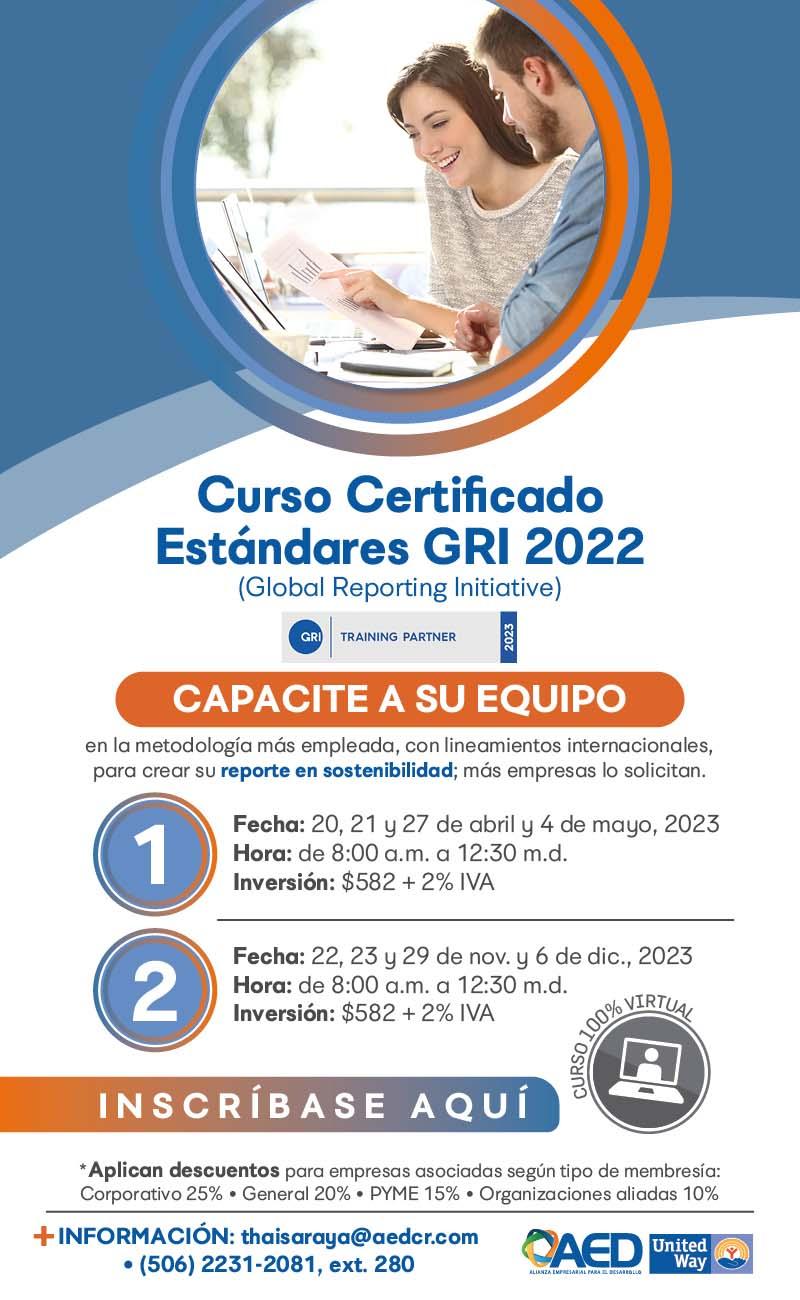 Curso Certificado Estándares GRI | ALIANZA EMPRESARIAL PARA EL DESARROLLO
